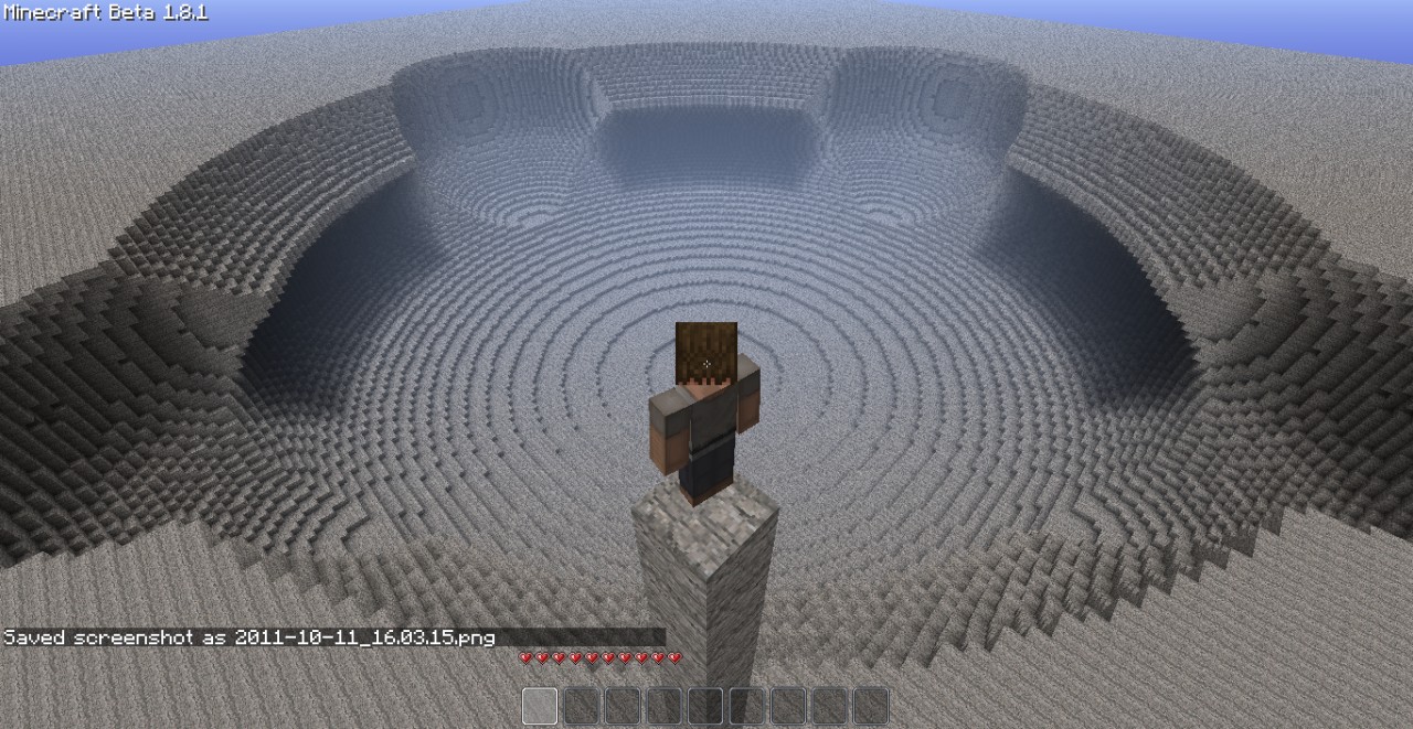 Crater Castle (v.1) [ORIGINAL EDIT] [Flat map version] Minecraft Map