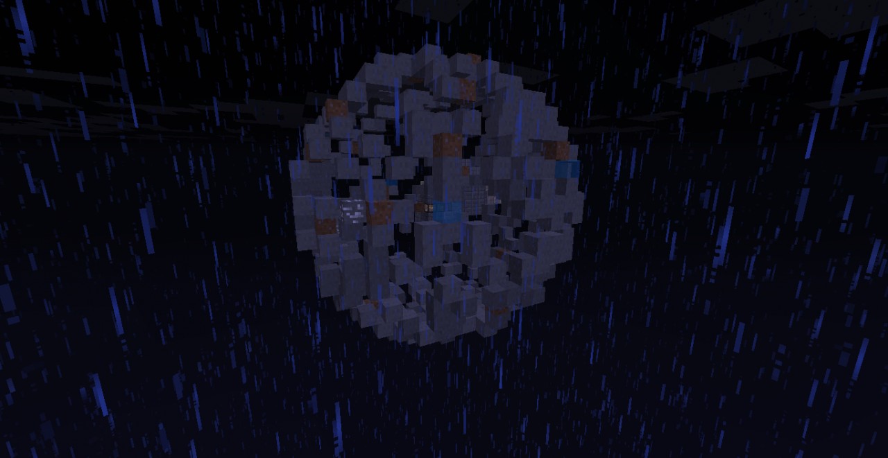 Asteroid survival Minecraft Map