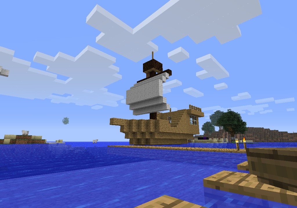 the floating port of plymith Minecraft Map
