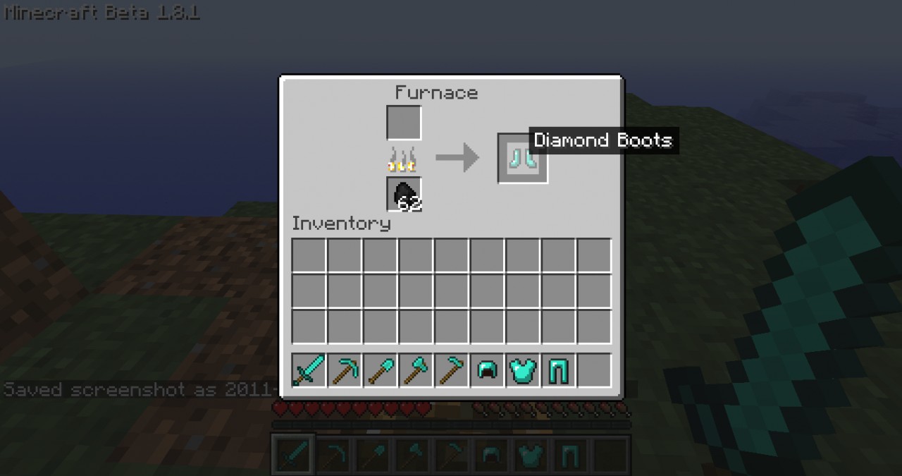 Diamond Armour Repair Minecraft Mod