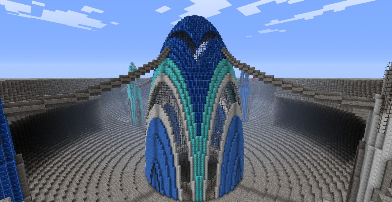 Crater Castle (v.1) [ORIGINAL EDIT] [Flat map version] Minecraft Map