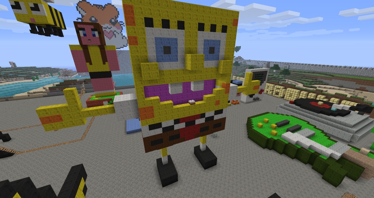 Random pixel / 3d pixel art and other random stuff. Minecraft Map