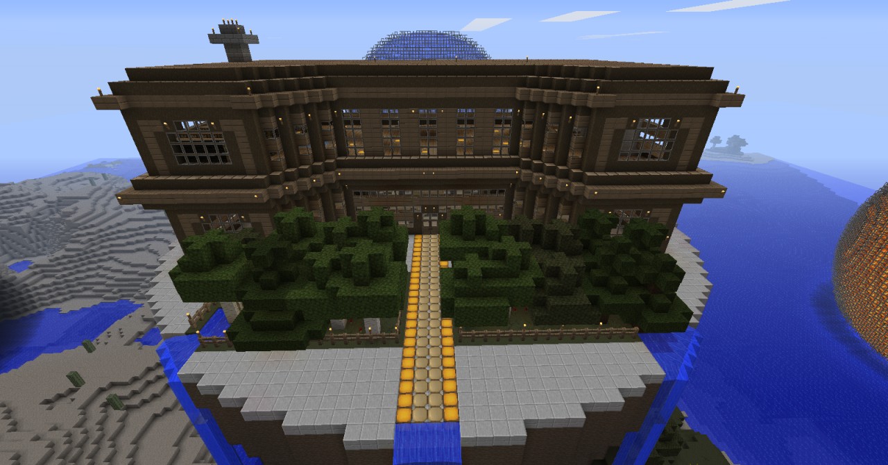 Floating Mini mansion / Villa Minecraft Map