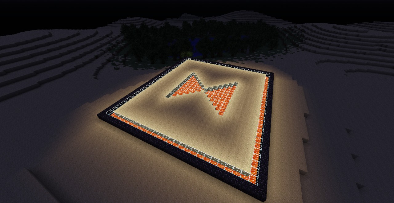 Lava Hourglass Minecraft Map