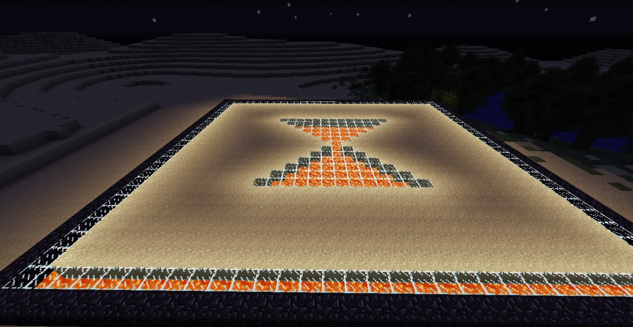 Lava Hourglass Minecraft Map