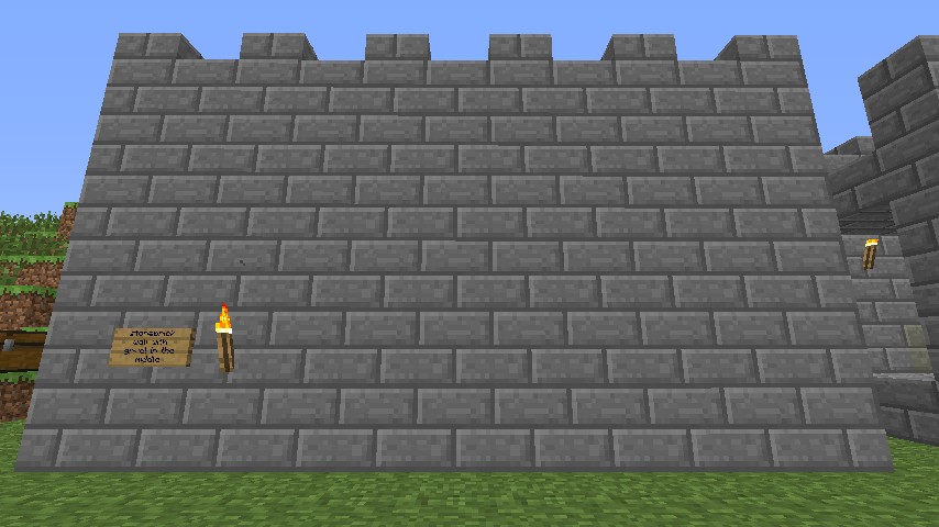 castle wall Minecraft Map