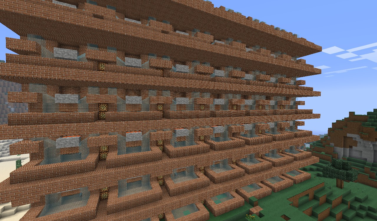 Stupidly Large Cobblestone Farm (for a bunch of kids) Minecraft Map