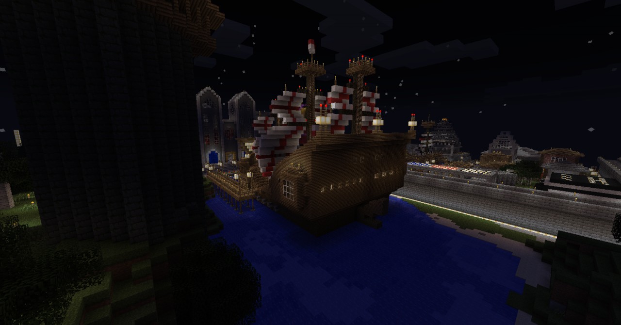 The RED DRAGON ship Minecraft Map