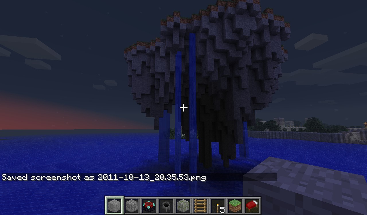 Floating Island with Hidden Potion Room Minecraft Map