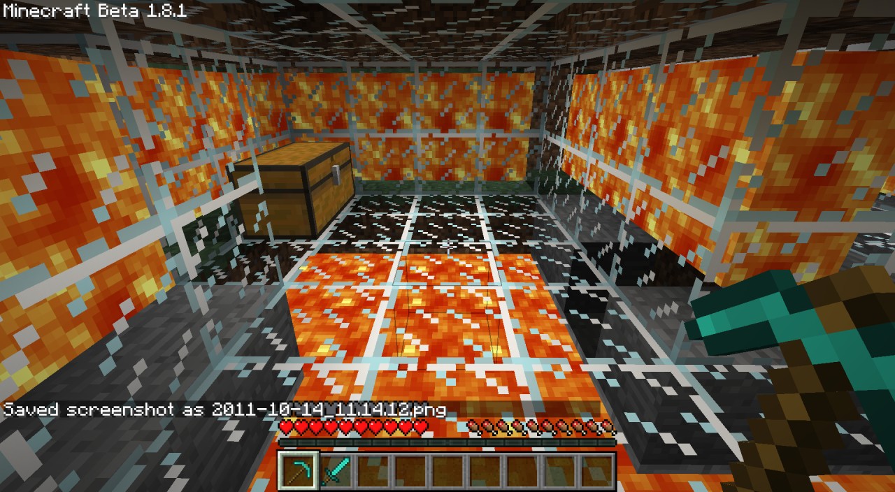 water and lava house Minecraft Project