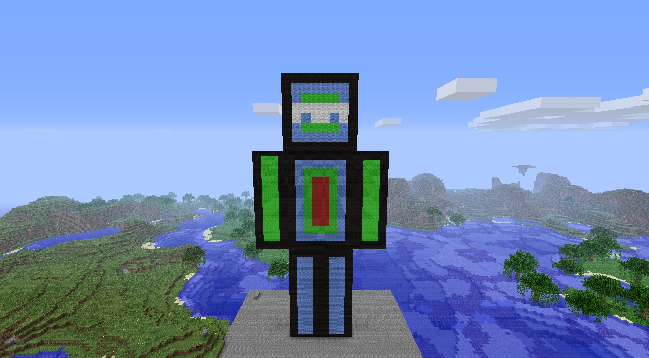 A 64 Block high model of me... Minecraft Map