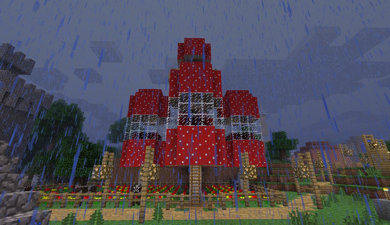 mushroom house (5 rooms) Minecraft Map