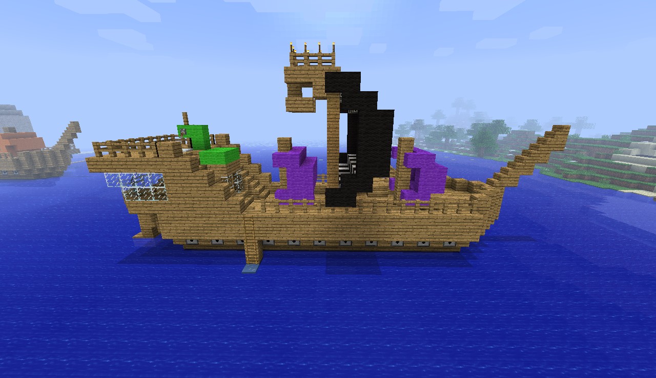 A cool simple colorful boat Minecraft Map
