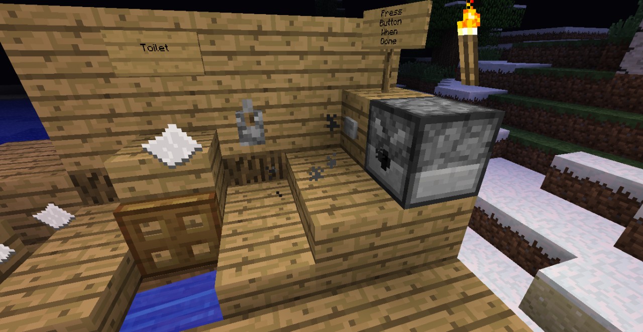 Toilet With Toilet Roll Dispenser Minecraft Map