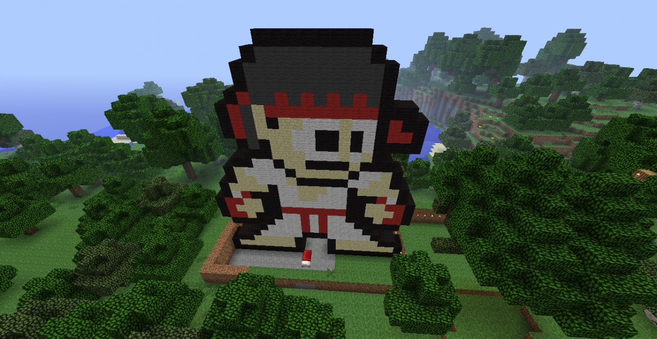 8-bit Ryu Minecraft Map