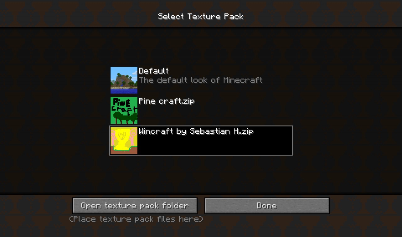 Wincraft! Minecraft Texture Pack