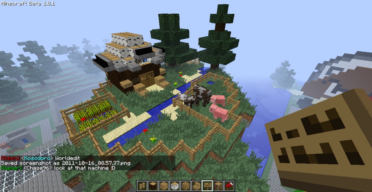 Floating Island Farm Minecraft Map