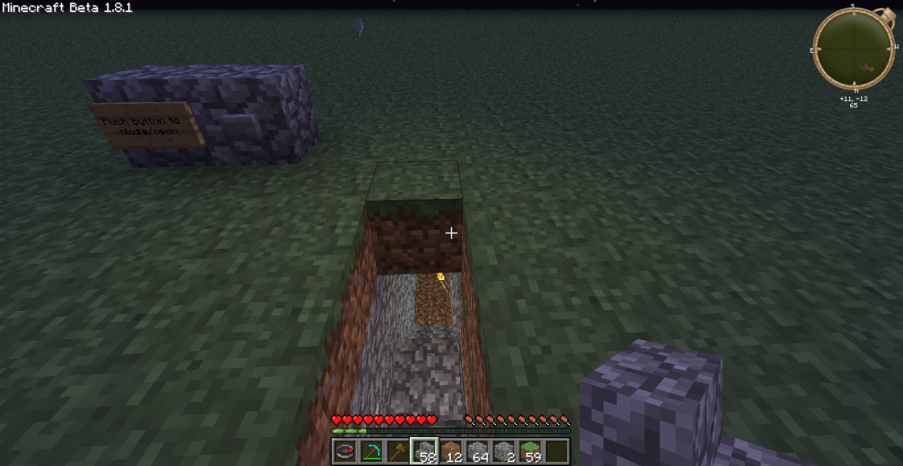 Hidden Piston Stairs Minecraft Map