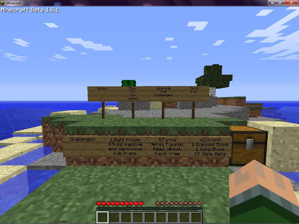 Survival Island 1.0 Minecraft Map