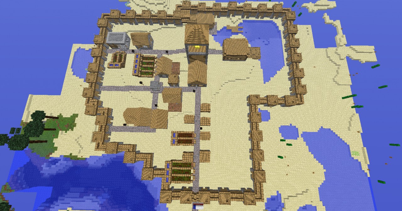 updated npc village Minecraft Map