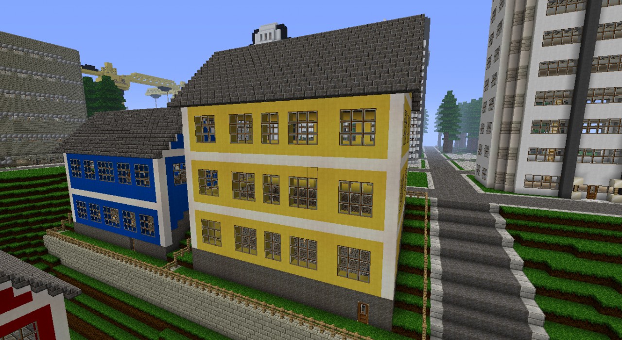 Yellow Cliff house Minecraft Map