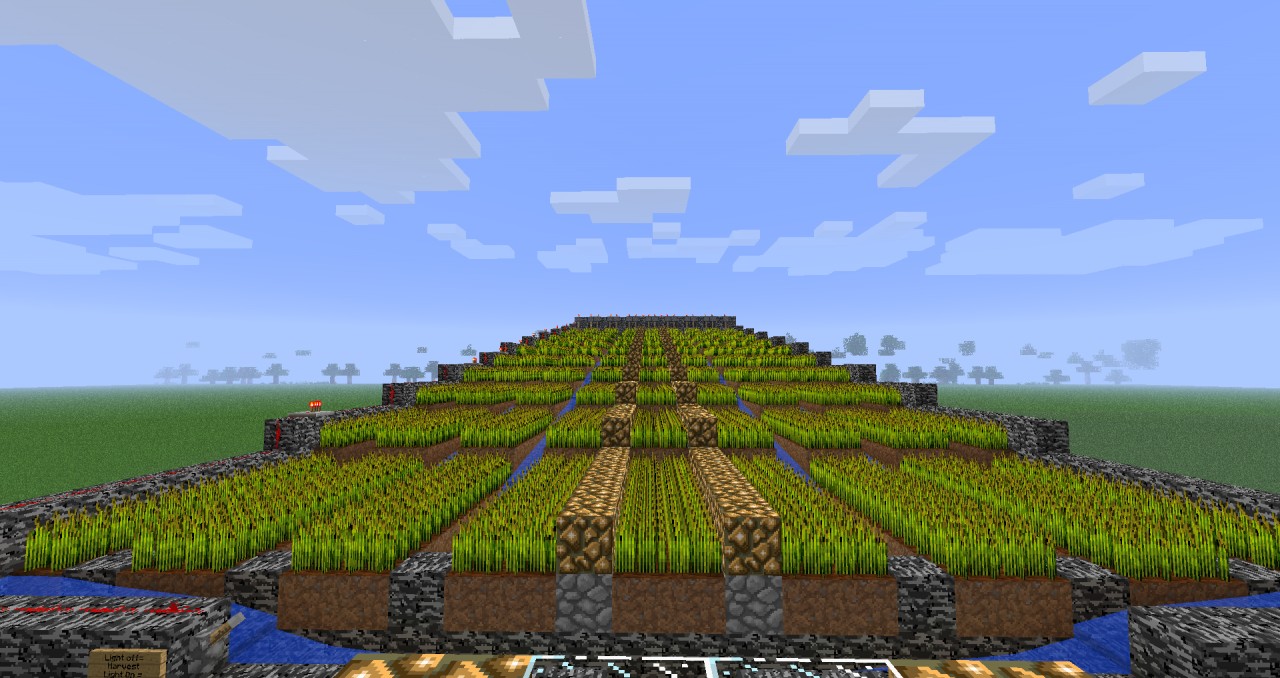 my huge wheat farm Minecraft Map