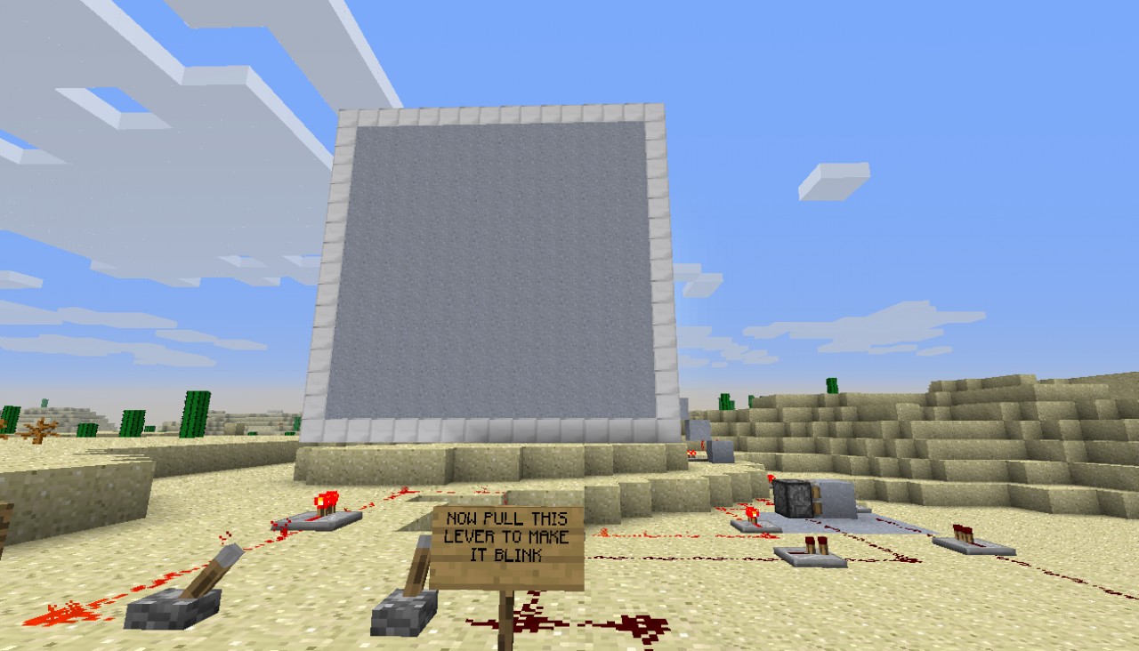 big screen (redstone) Minecraft Map