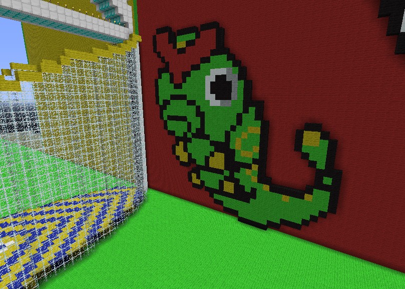 Caterpie (Pokedex) Dj_ID pixel art Minecraft Map
