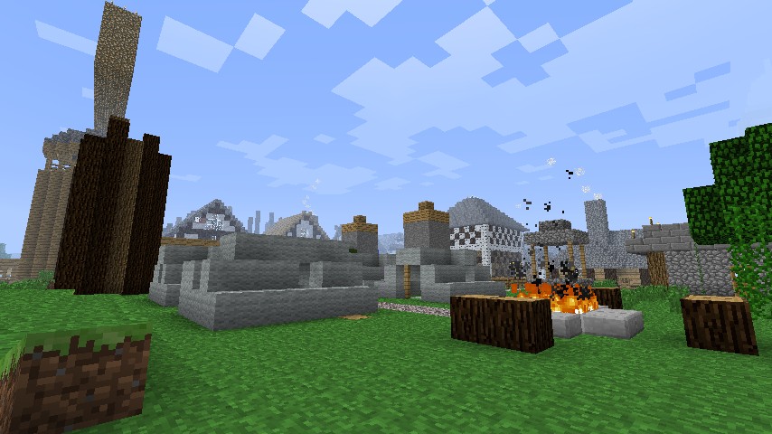 Medieval Village on our server Minecraft Map