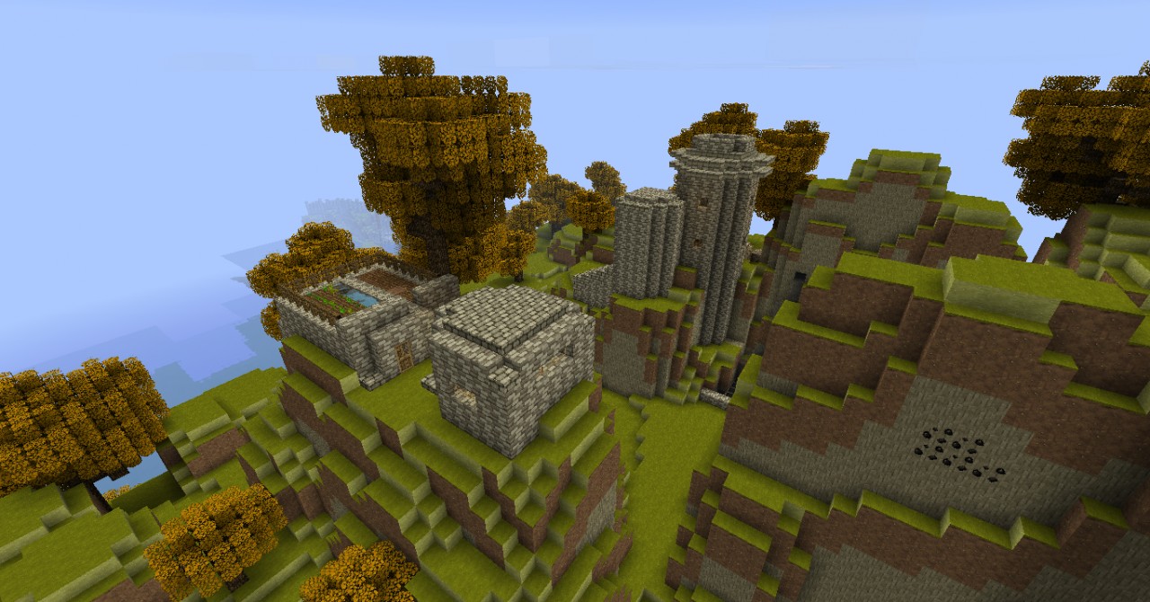 Village on Pacific Island Minecraft Map