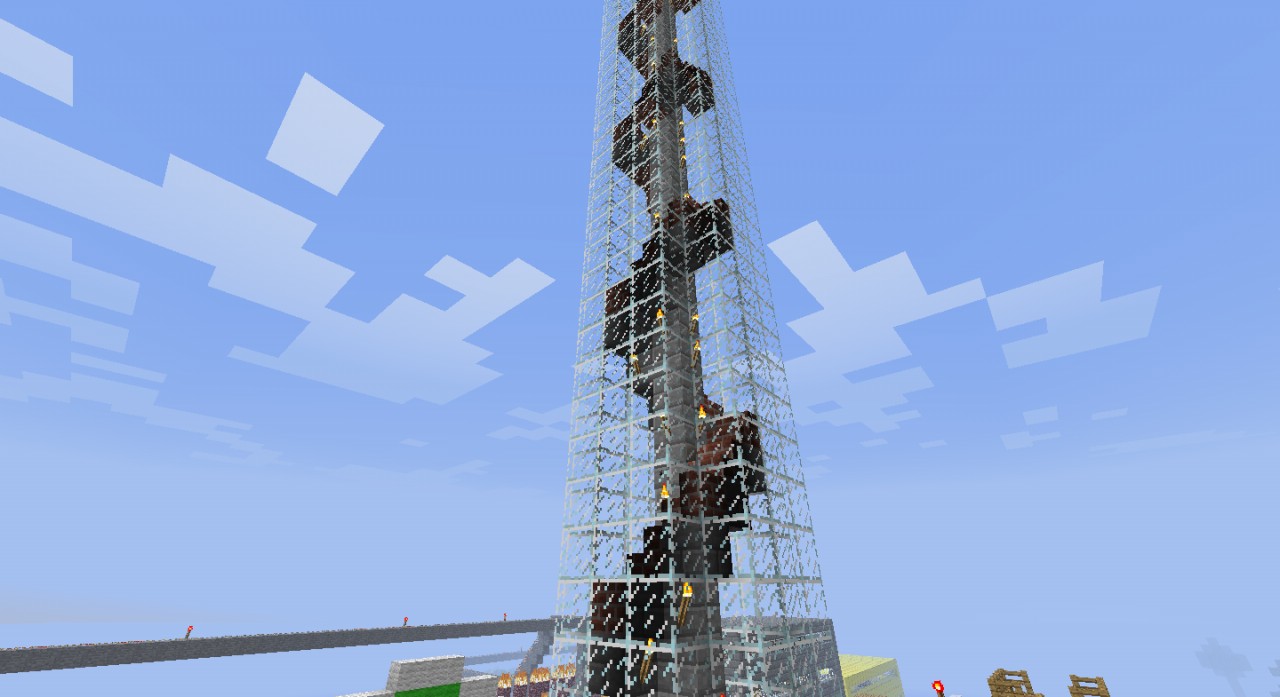 Spiral Glass Tower Minecraft Map