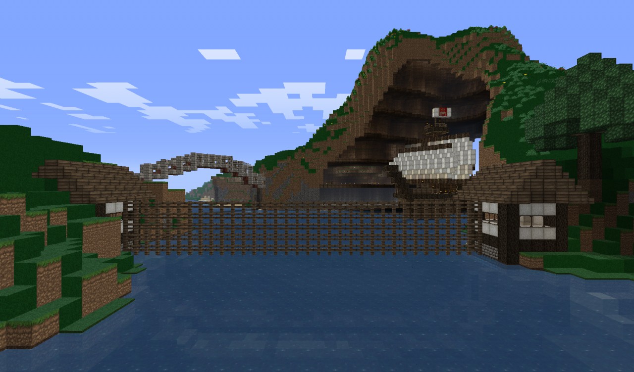 FUNCTIONAL HARBOR BLOCKADE! Minecraft Map