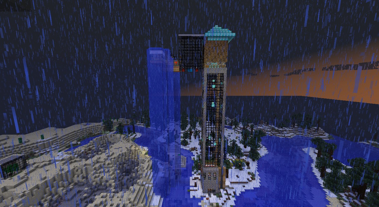 My brothers tall building and many more! Minecraft Map