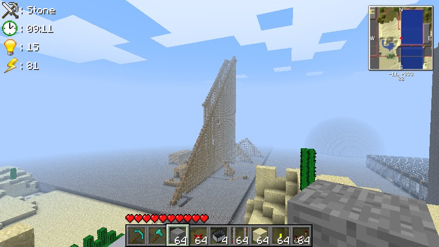 Rollercoaster extreme Minecraft Map