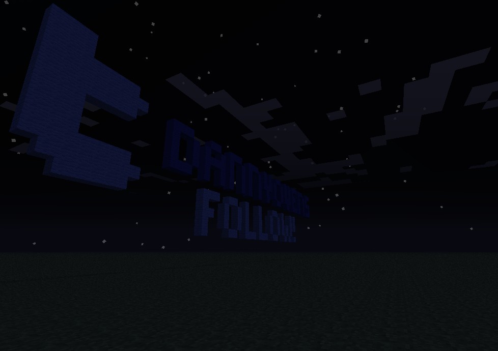 Twitter Logo and Writing Minecraft Map