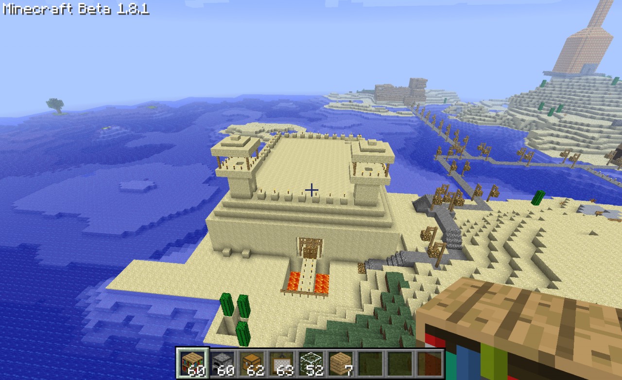 epic sandcastle Minecraft Map