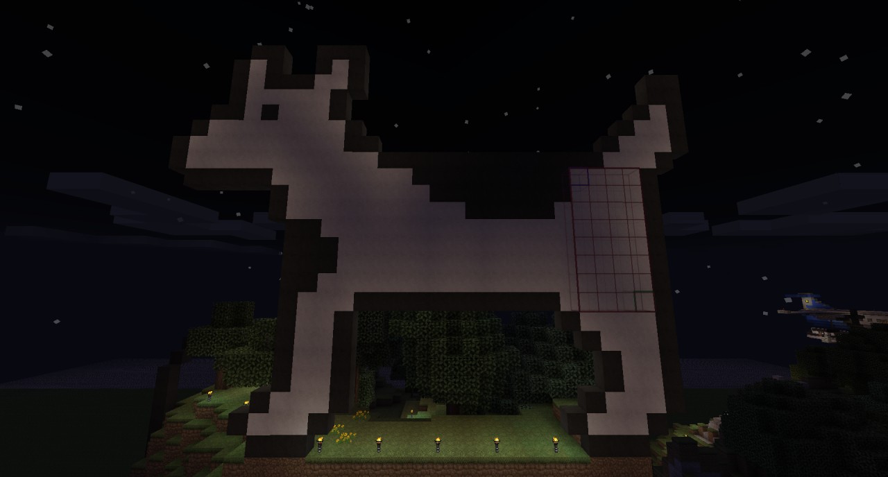 Clarus the Dogcow from Mac OS Minecraft Map