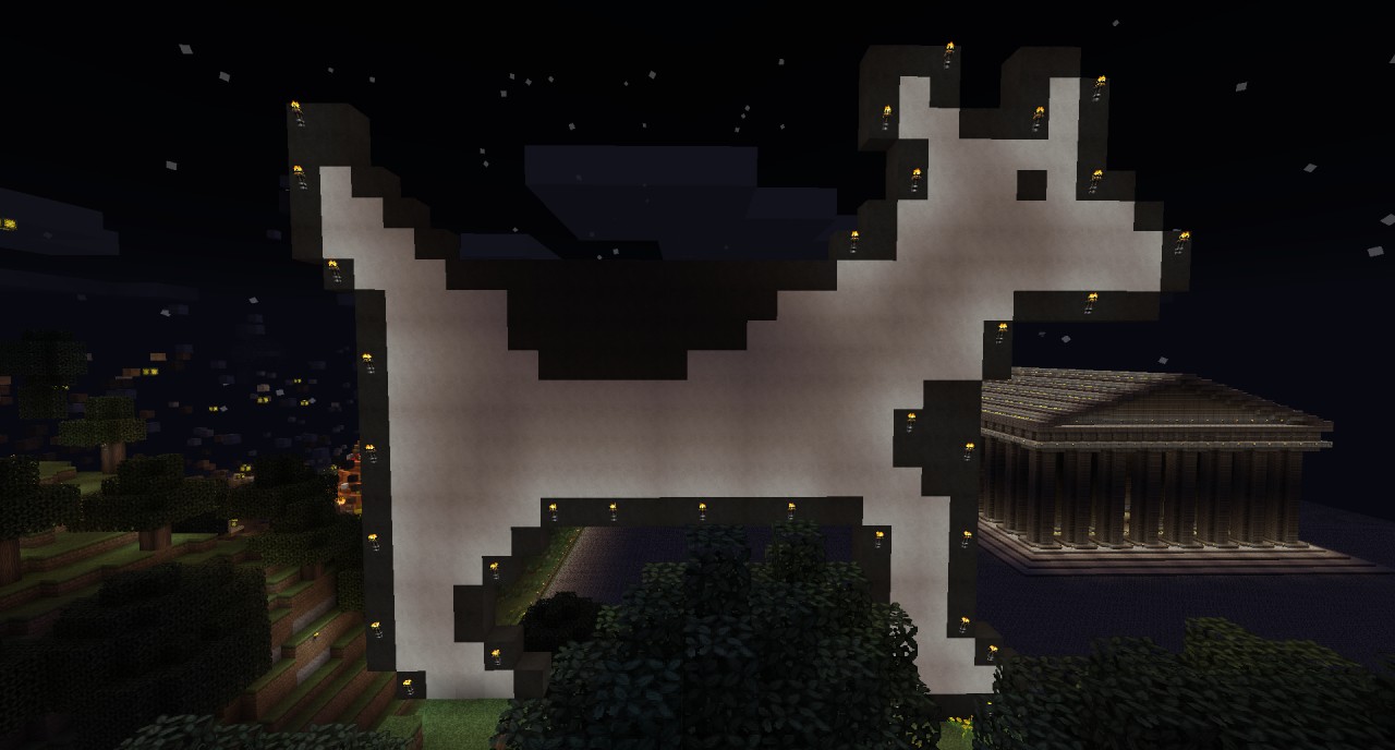 Clarus the Dogcow from Mac OS Minecraft Map