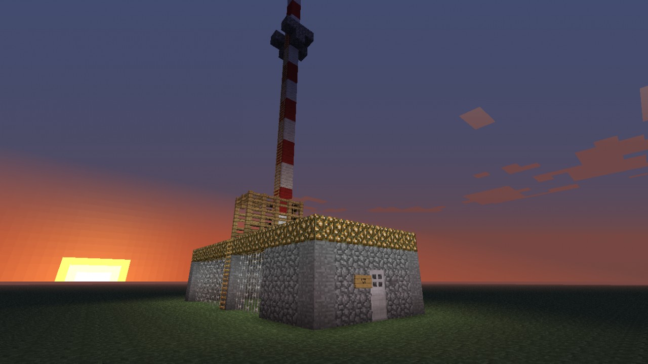 Secret Area with Telecommunication Antenna Minecraft Map