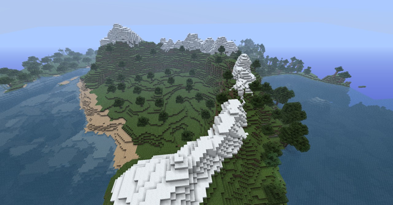 Terraforming - Mountain scale valley Minecraft Map