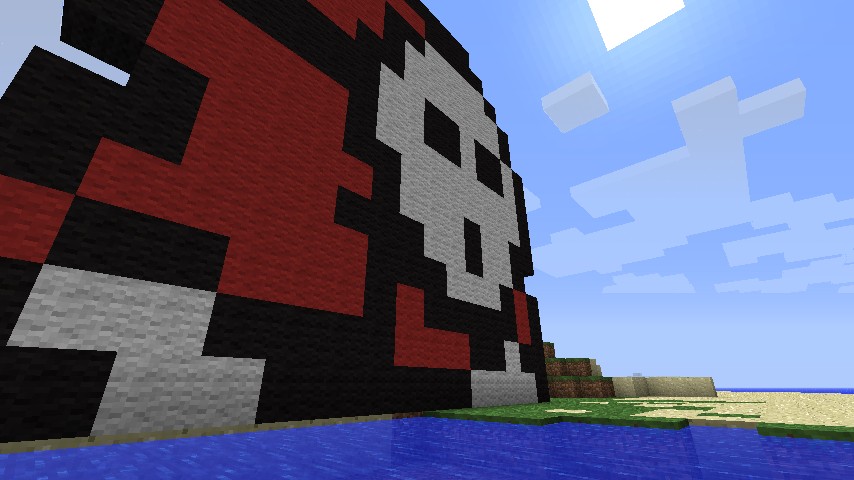 Pixel arts [50 Pixel arts in 1 world] Minecraft Map