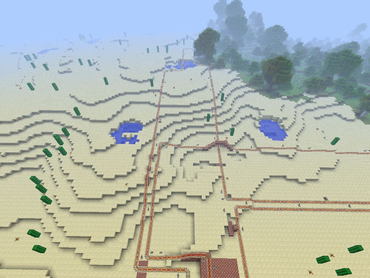 trains desert Minecraft Map