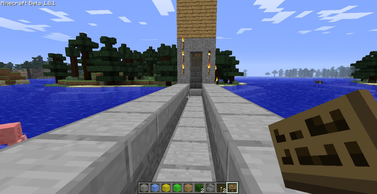 Aquatic Border & Flag Minecraft Map