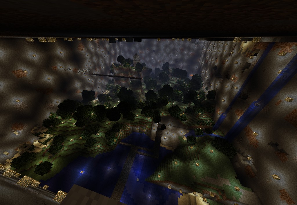Secret Underground Forest Minecraft Map