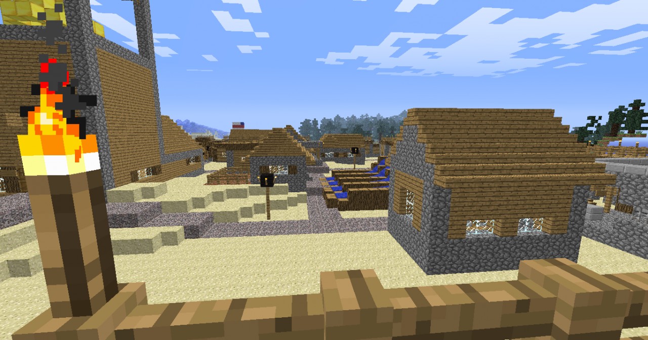 updated npc village Minecraft Map