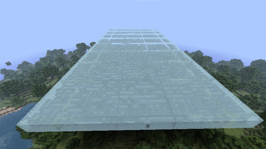 ice maze 64x128 Minecraft Map