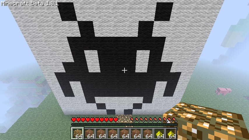 pixel art Minecraft Map