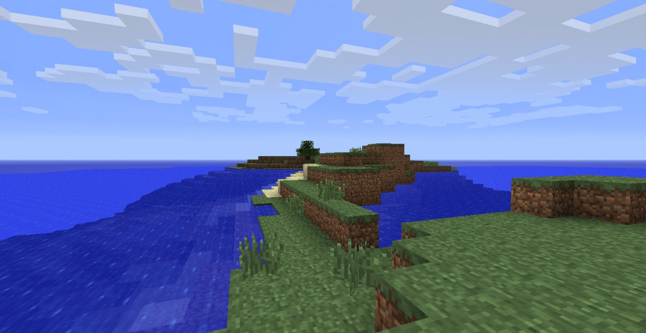 Randomly Spawned Survival Island Minecraft Map