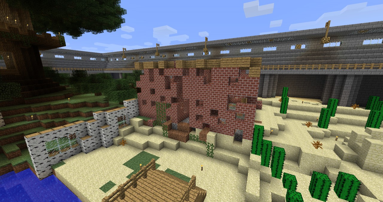 Massive Four Biome Arena [WAR Plugin] Minecraft Map