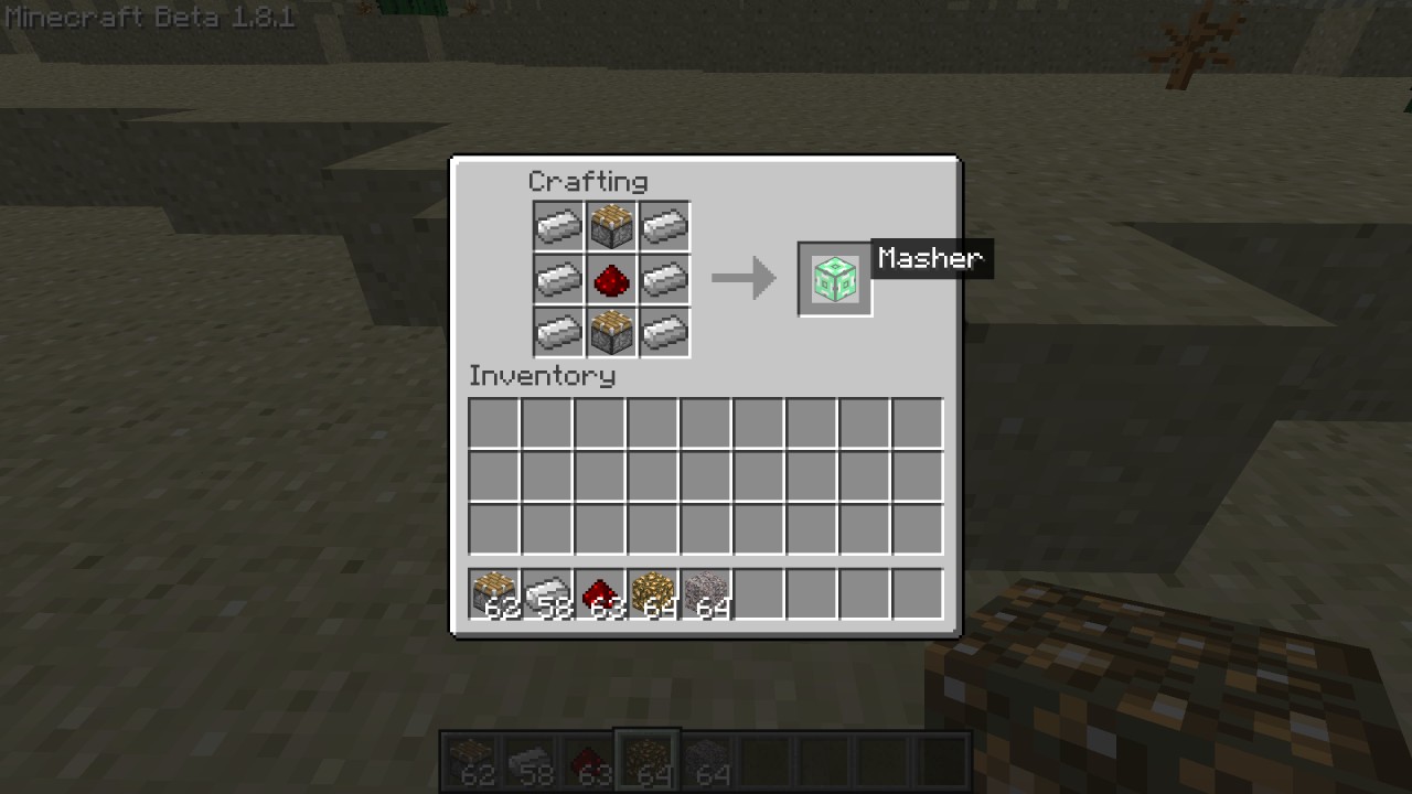 The Masher Mod! (Updated, V 1.3) Minecraft Mod